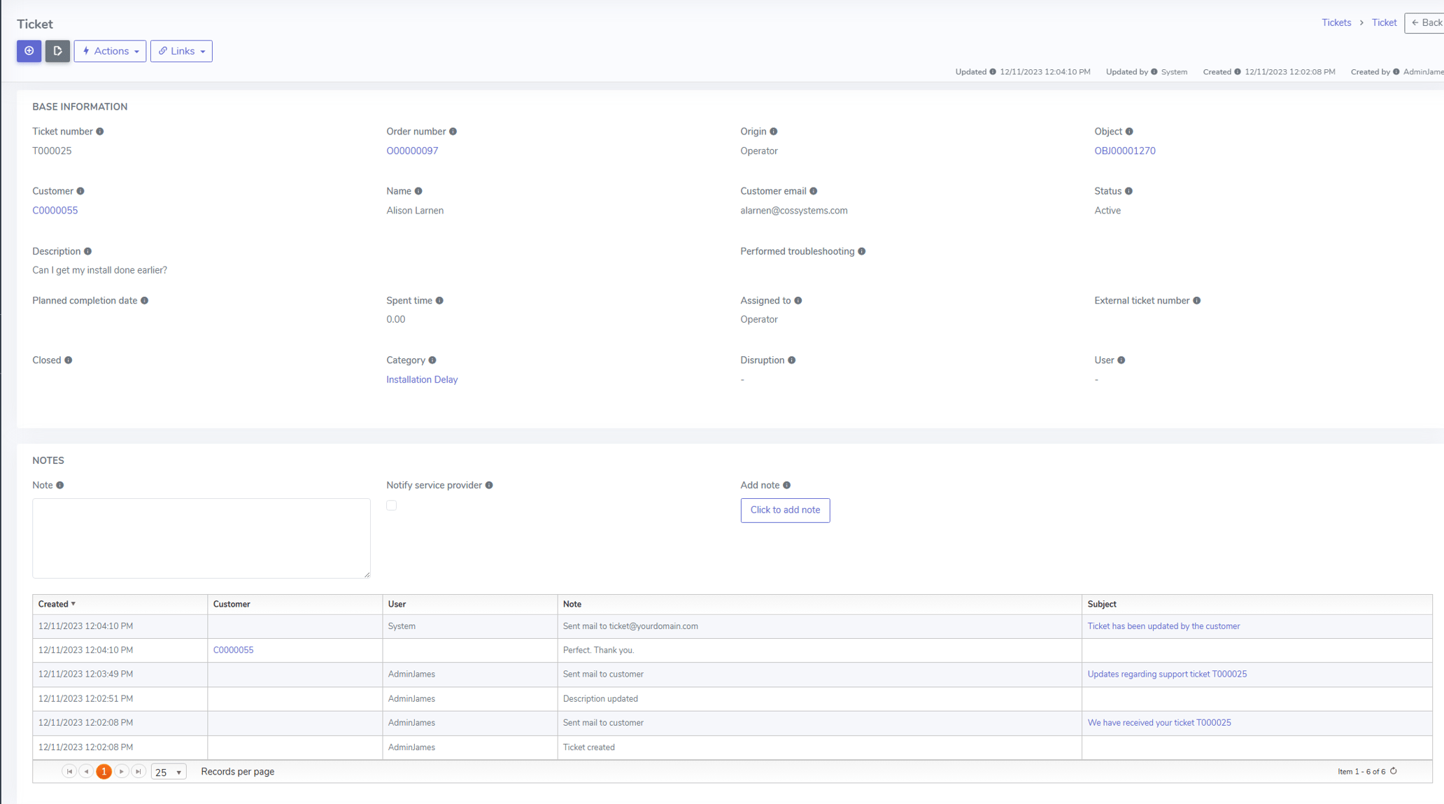 An Overview of COS Business Engine's Ticketing System