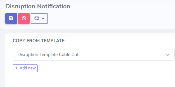 How to Create a Disruption Notification