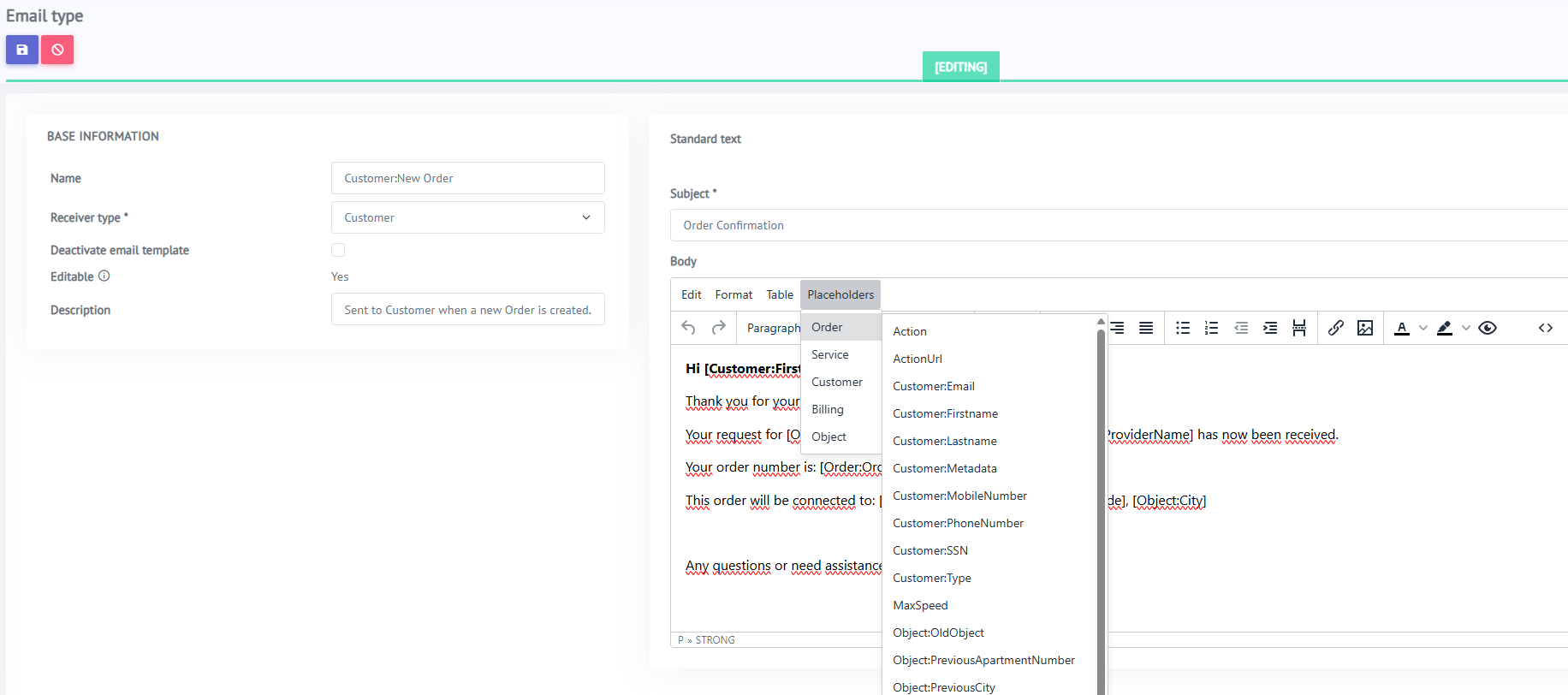 How to Use Placeholders in Email templates