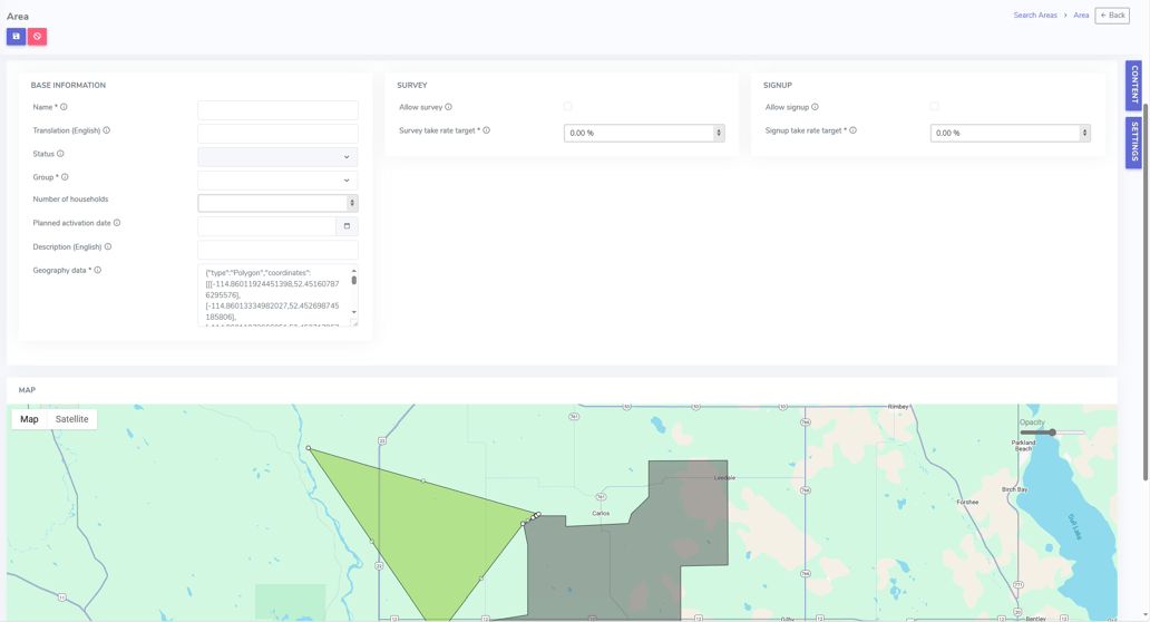 How to Create an Area