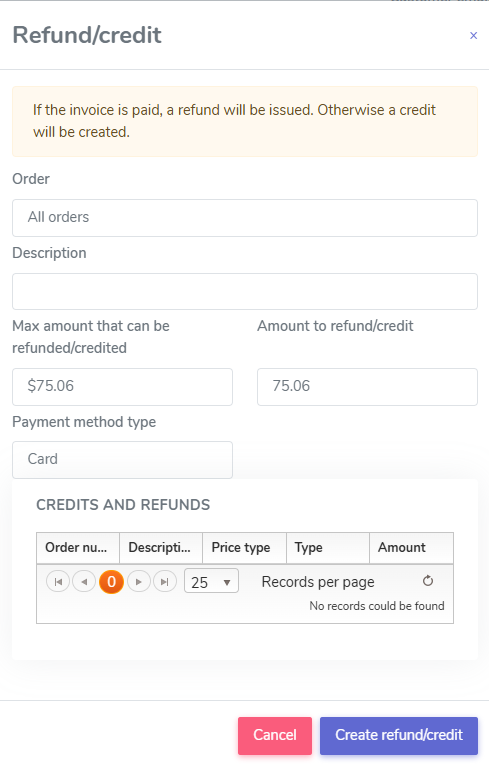 How to Apply a Credit or Refund to a Customer Invoice
