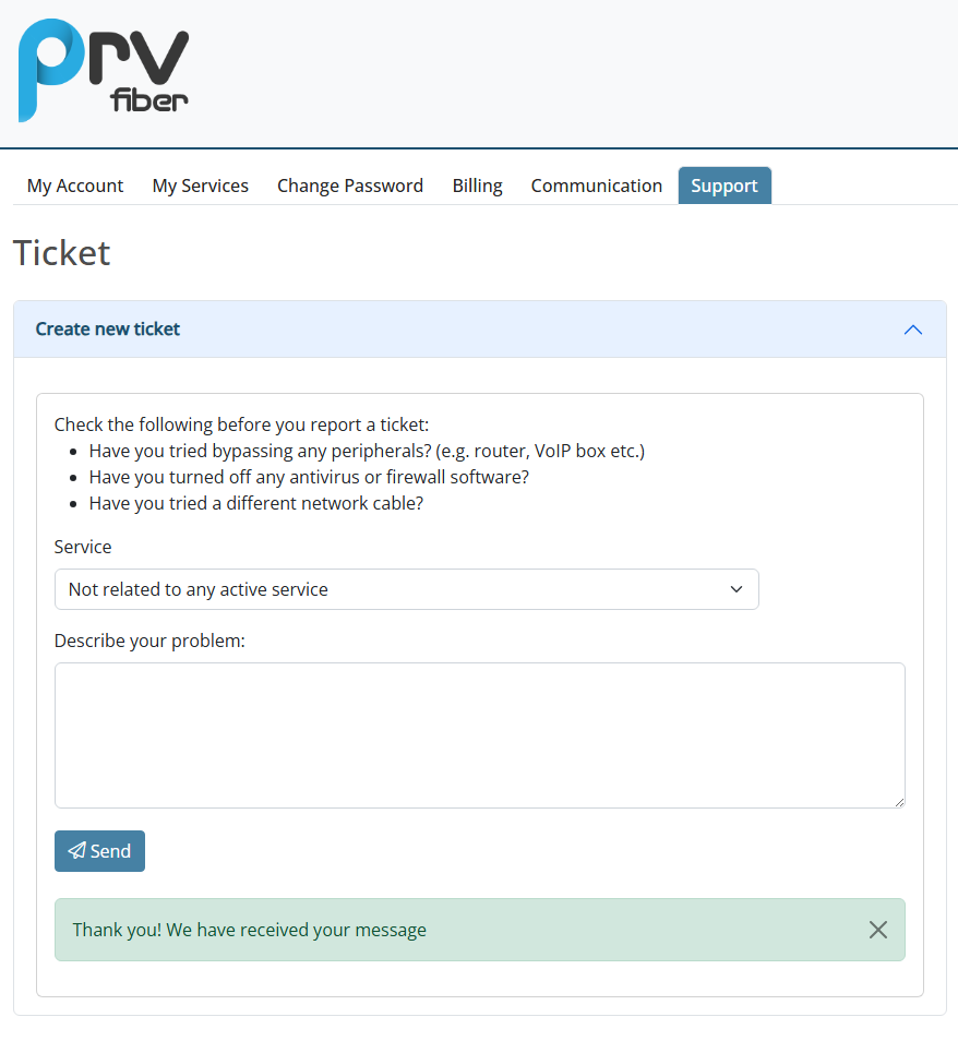 How an Active Customer Submits a Ticket via the Marketplace