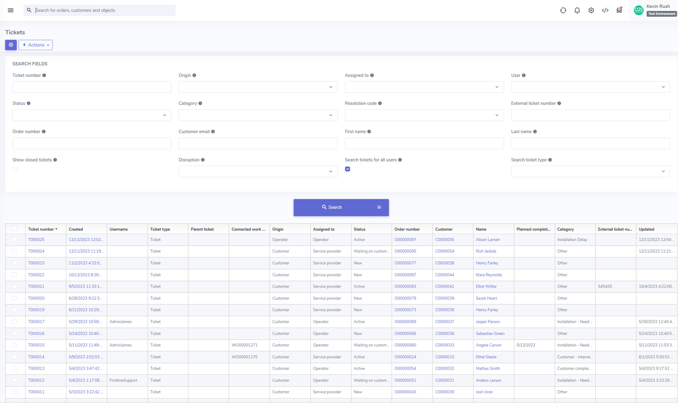 An Overview of COS Business Engine's Ticketing System